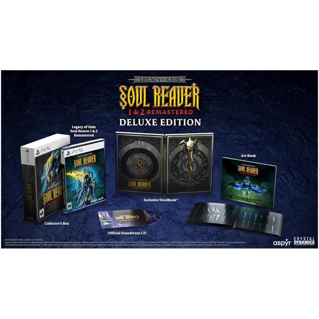 Legacy of Kain Soul Reaver 1 & 2 Remastered Deluxe Edition PS5 Físico ...