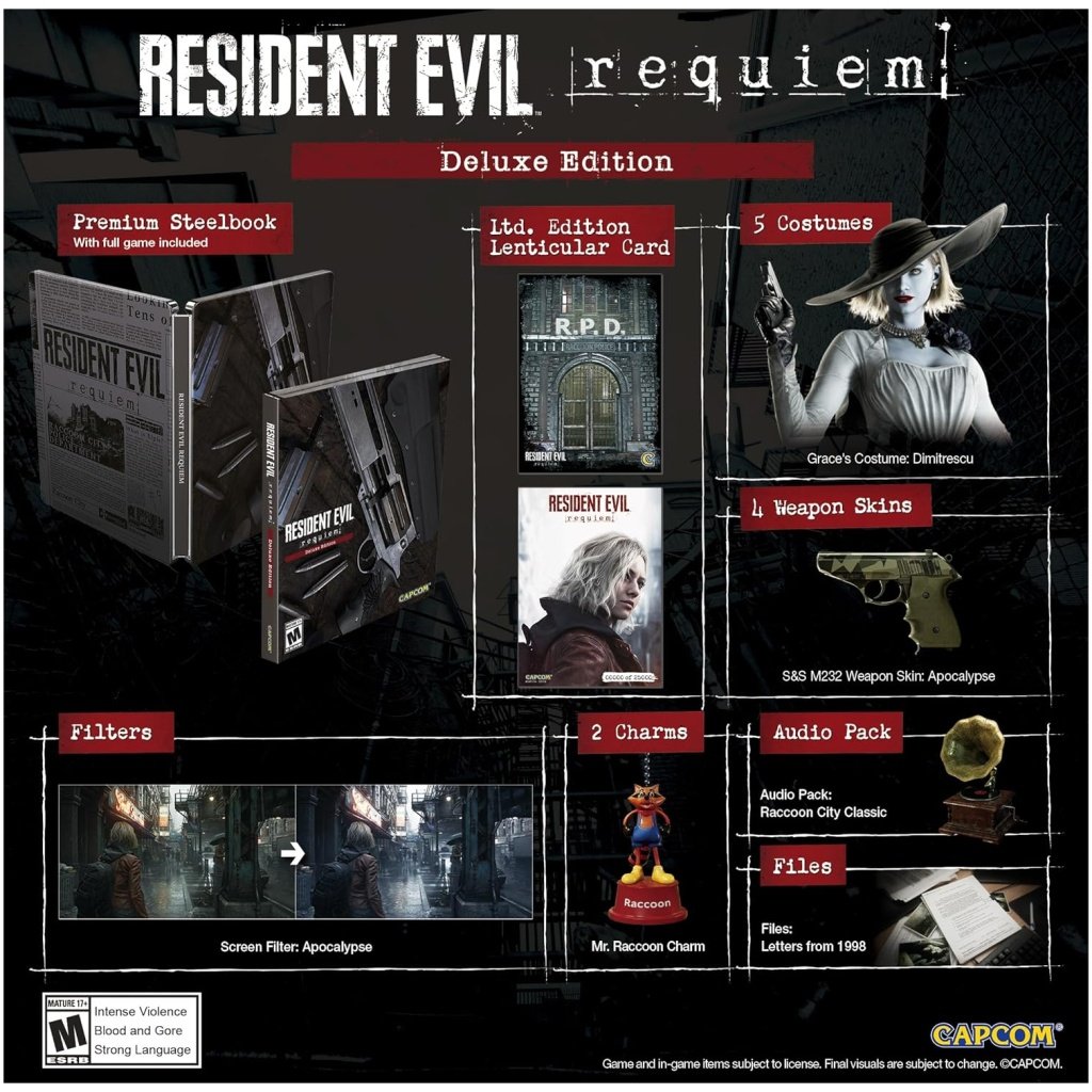 Resident Evil Requiem Deluxe Edition Steelbook Nintendo Switch 2 Físico ...